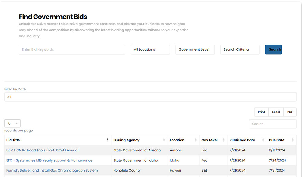 Your Gateway to Government Contracts | GovernmentBidHub